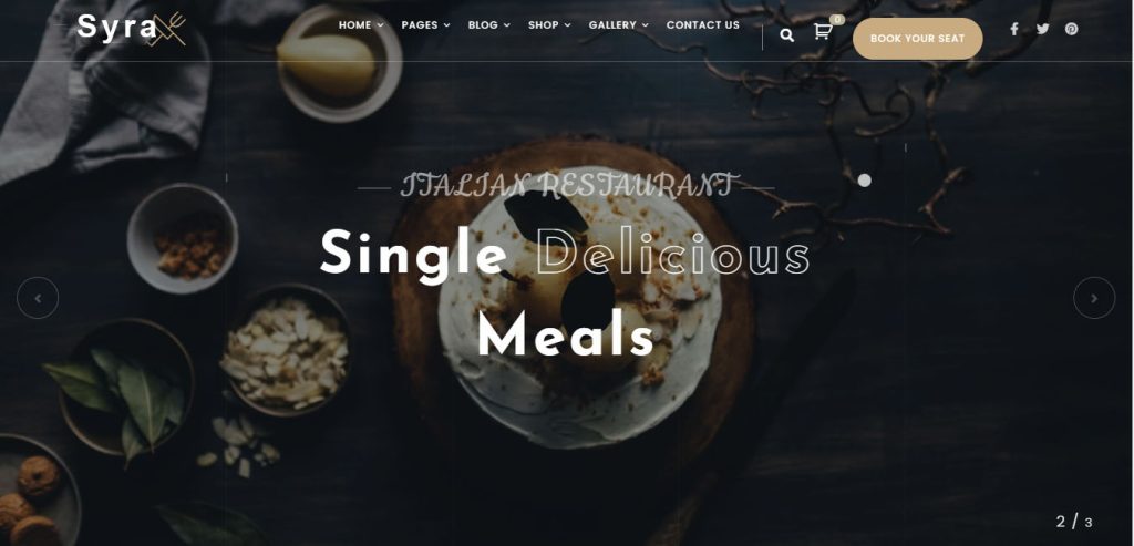Syra - Restaurant Website Design - Create A Website