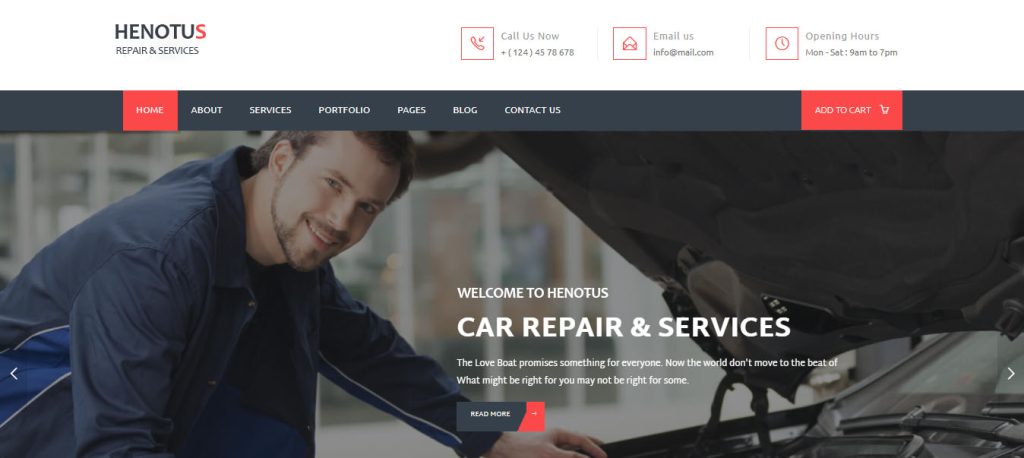 Henotus - Auto Mechanic & Repair Website Design - Create A Website